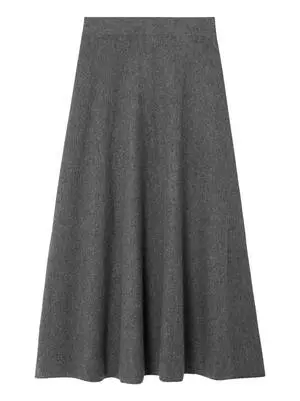 LISA YANG Torie Cashmere Maxi Skirt - Gray