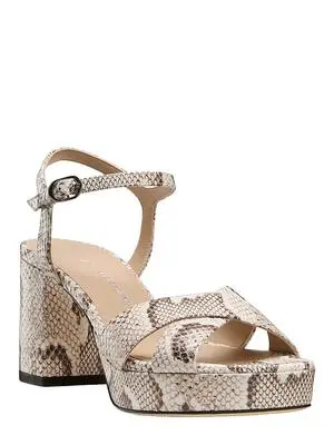 STUART WEITZMAN Dayna 80 Platform Sandals Cream