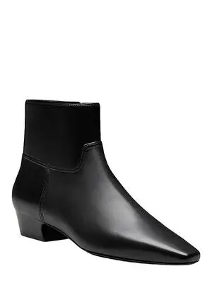 STUART WEITZMAN Stassi Zip Booties - Black
