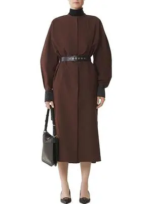 LANVIN Shirt Dress In Cotton Popelin - Mocca