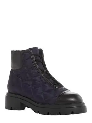 STUART WEITZMAN Hudson Quilted Boots - Navy/black