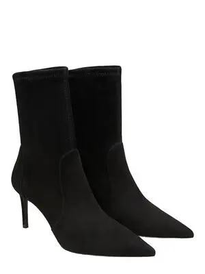 STUART WEITZMAN Power 75 Zip Booties - Black