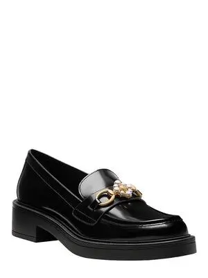 STUART WEITZMAN Socharming Loafer Flats - Black