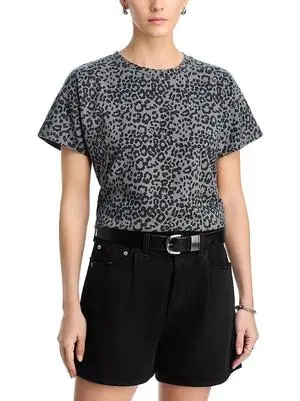 RAG & BONE Rag & Bone Kelly Leopard Boxy Tee