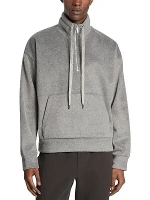 MICHAEL KORS Flannel Quarter Zip Sweatshirt