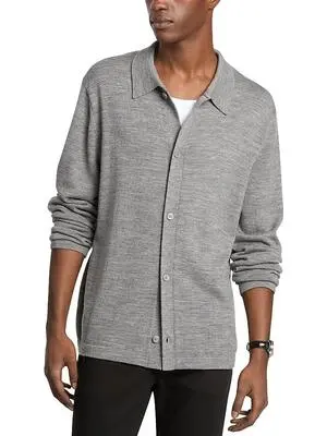 Michael Kors Merino Wool Cardigan - Ash Melange