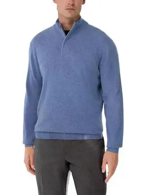 Boggi Milano Half-zip Pullover - Blue
