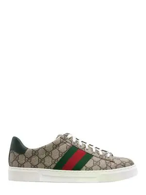 Gucci Ace Gg Supreme Canvas Sneakers - Neutrals