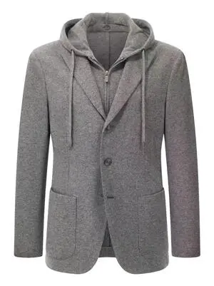 Boggi Milano Madison Hooded Blazer - Grey