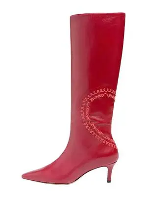Cinq À Sept 60mm Casey Knee-High Boots Red