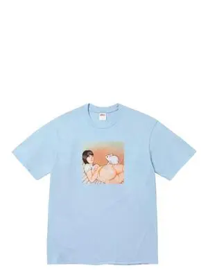 Supreme Mouse-graphic T-shirt Blue