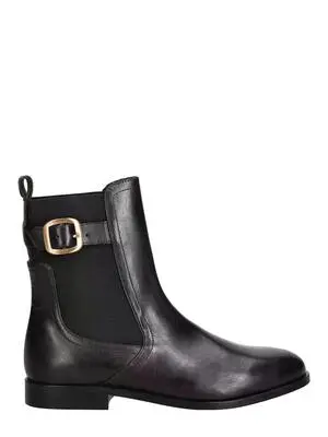 TWINSET Buckle-strap Chelsea Boots - Black