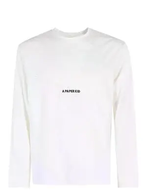 A PAPER KID Long-sleeve T-shirt - White