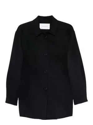 Iris Von Arnim Patch-pocket Shirt Jacket - Blue