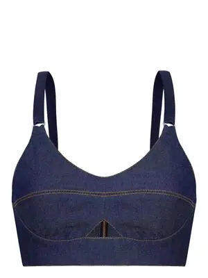 AMAPO Zipped Denim Top