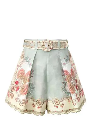Zimmermann Daylight Pleats Shorts - Blue