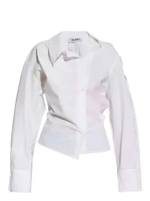 Attico Buttoned Long-sleeve Top - White