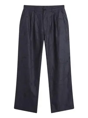 KARDO Antonio Double Pleat Trousers - Navy