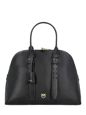 Pinko Maxi Escape Leather Tote Bag - Black
