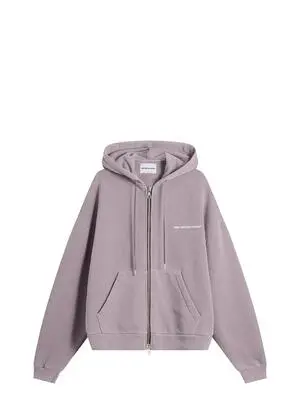 MKI MIYUKI ZOKU Uniform Zip Hoodie Pigment Raisin
