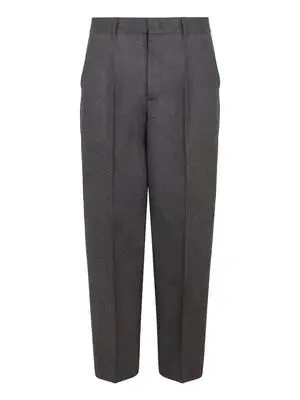 Emporio Armani Tailored Wool Trousers - Grey