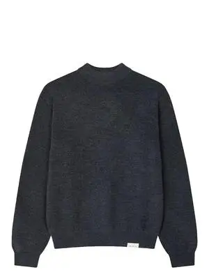MAN ON THE BOON. Mock-neck Sweater - Grey