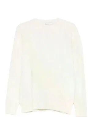 DIKTAT Round-neck Sweater - White