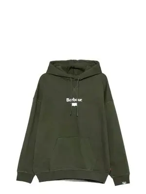 Barbour Logo Hoodie - Green