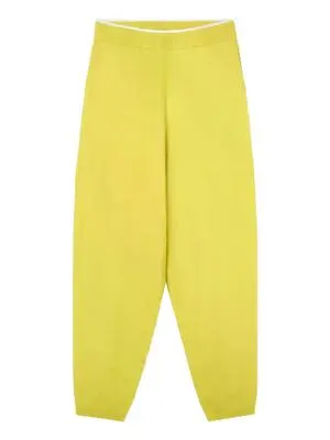 Sunnei Elastic-waist Knitted Trousers - Yellow