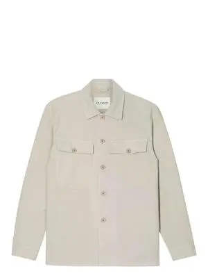 Closed Double-pocket Shirt Jacket - Neutrals