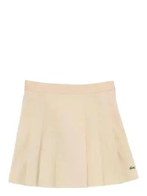 Lacoste Pleated Mini Skirt - Neutrals