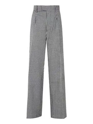 Fiorucci Gingham Pleated Trousers - Black