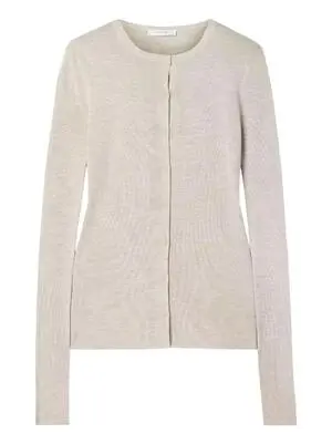 THE ROW Josette Button Cardigan - Neutrals