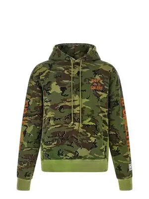 GALLERY DEPT. Camouflage Print Hoodie - Green