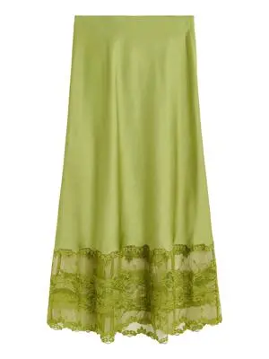 BY MALENE BIRGER Blake Maxi Skirt - Grasshopper