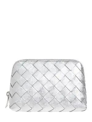 Bottega Veneta Intrecciato Clutch - Silver