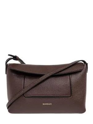 WANDLER Penelope Mini Shoulder Bag - Brown