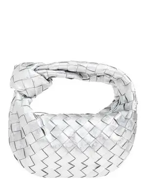 Bottega Veneta Mini Jodie Handbag Silver