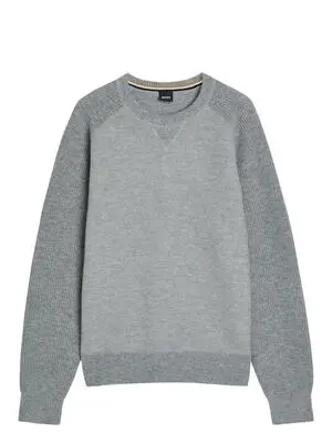 BOSS Hero Wool Jumper - Grey
