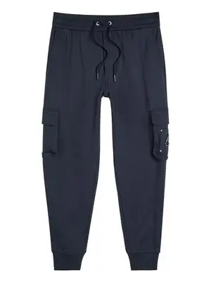 Moose Knuckles Hartsfield Tapered-leg Cotton Cargo Sweatpants - Navy