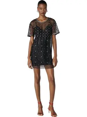 Diane Von Furstenberg Belletini Mini Dress - Black