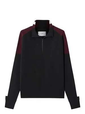 Aztech Mountain Color-block Wool-blend Sweater - Black