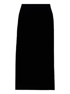 VIOLANTE NESSI Velvet Maxi Skirt - Black