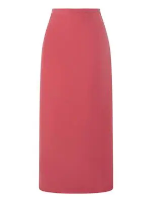 Bernadette Norma Taffeta Maxi Skirt - Red