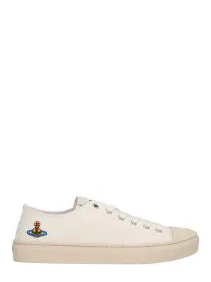 VIVIENNE WESTWOOD Low Top Plimsoll Sneakers - White
