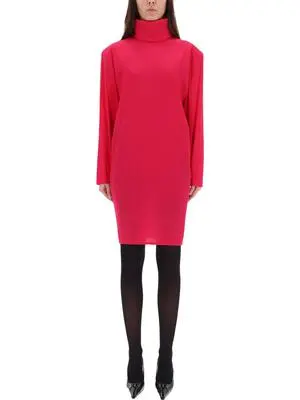 Saint Laurent Boxy Dress - Fuchsia