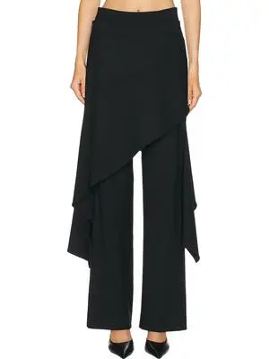 Monse Deconstructed Tailored Skirt Trouser - Black