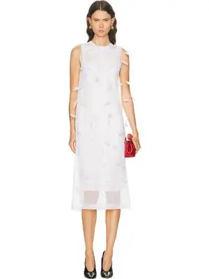 JIL SANDER Jil Sander Hand Embroidered Feather Dress