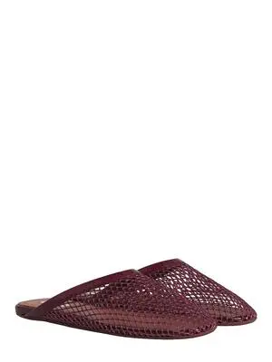 Alaïa Flat Mule - Rouge Grenat