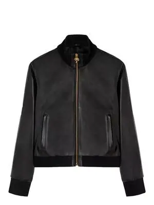 PALM ANGELS Zip-Up Bomber Jacket